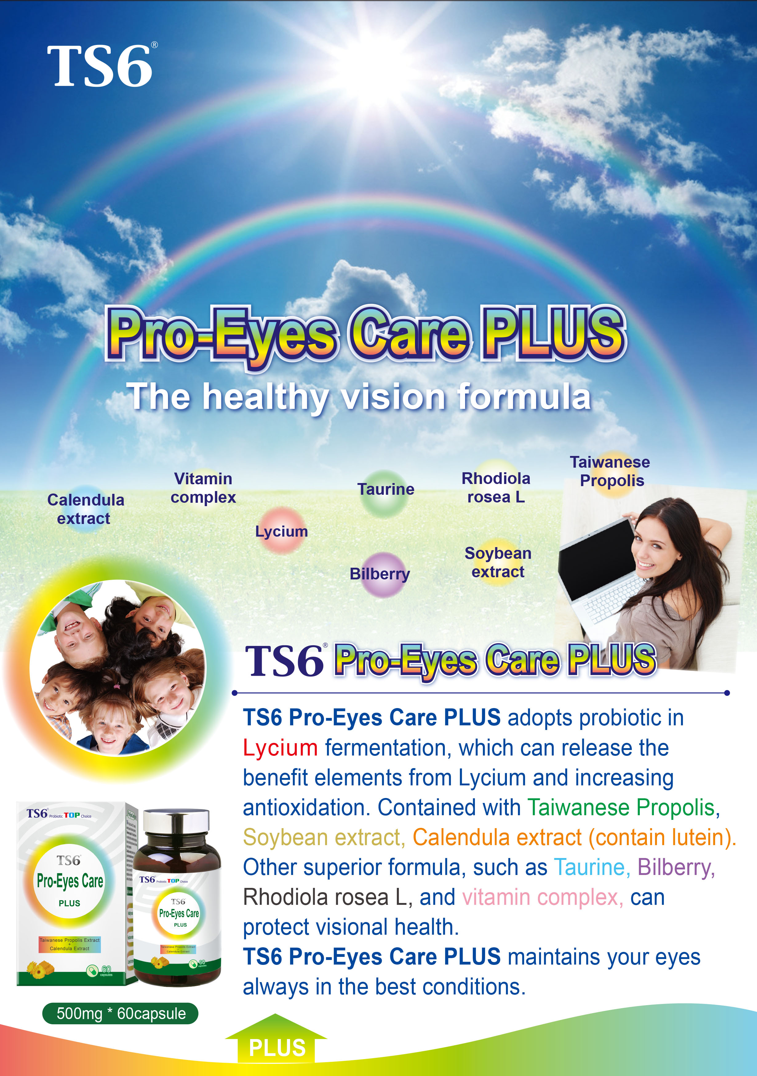 Pro-Eyes Care PLUS - Best Eye Care Supplement - Tensall